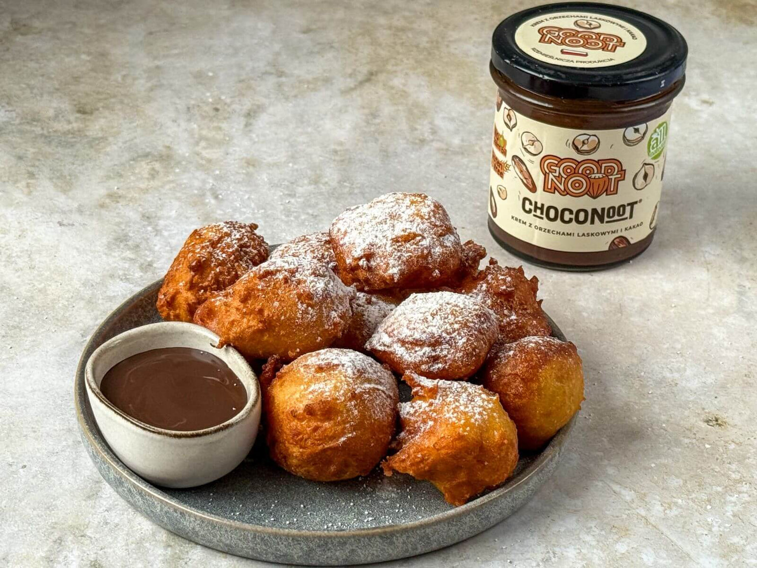 Mini pączki z serka homogenizowanego z kremem Choconoot® – Good Noot