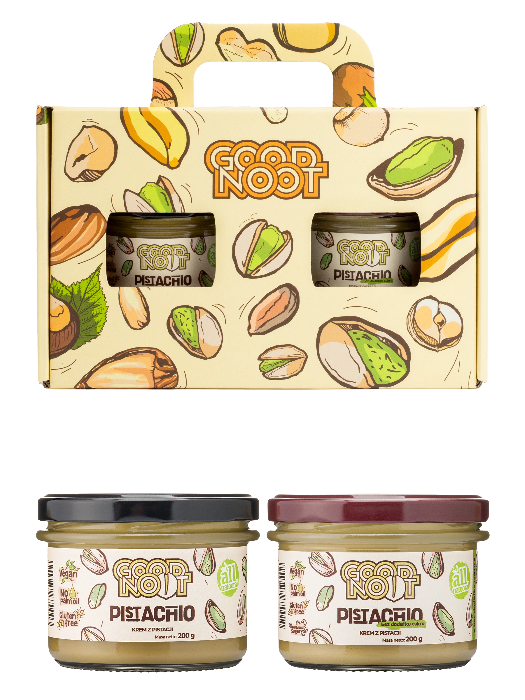 PISTACHIO + PISTACHIO set without added sugar in a gift box – Good Noot